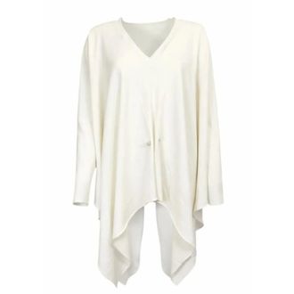 Fabiana Filippi Femme, Pulls, Beige, Taille: 36 FR V-neck Tricots