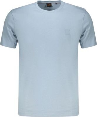 HUGO BOSS Homme, Tops, Bleu, Taille: M T-Shirt en Coton Azzurro