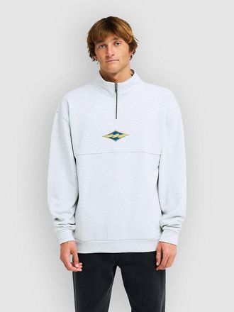 Billabong Burleigh Mock Neck Half-Zip Sweat gris