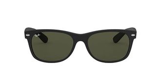 Ray-Ban Unisex-Adultes Nouveau Wayfarer RB 2132 55 622 Noir Lunettes de soleil, Noir