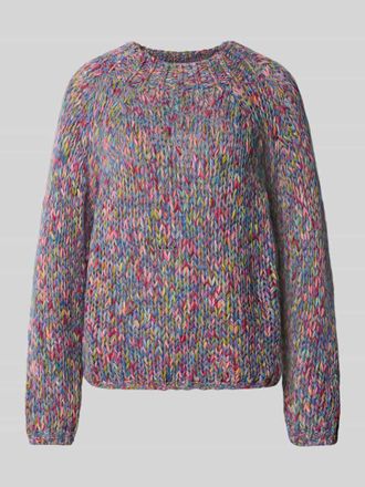 Rich & Royal Regular Fit Pullover mit Schurwoll-Anteil in Strick-Optik