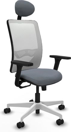 Piqueras y Crespo Sch&ouml;ner Schreibtischstuhl Zulema mit 3D-Armlehnen, h&ouml;henverstellbarer Lendenwirbelst&uuml;tze und festem Kopfteil, ausgestattet mit Sincro 3 Positionen und