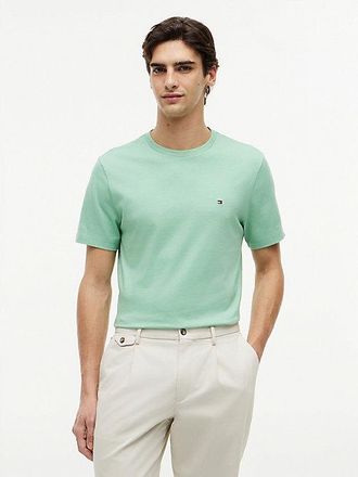 Tommy Hilfiger T-shirt en jersey col ras-du-cou &agrave; drapeau brod&eacute;