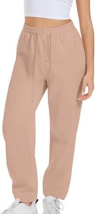 Generico Pantalon de Jogging pour Femme Taille Haute Pantalon D&eacute;contract&eacute; Jambe Large Sport Pantalon avec Poches Curvy Confortable Athl&eacute;tique Pantalon Long Pan