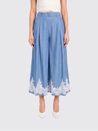 Twinset Pantalon Femme couleur Bleu