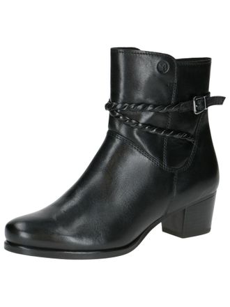 Caprice Damen Stiefeletten mit Absatz mit Reißverschluss Elegant, Schwarz (Black Nappa), 37.5 EU