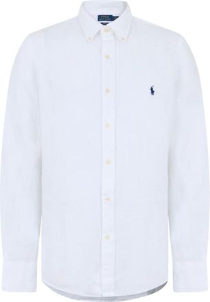 Polo Ralph Lauren Homme, Chemises, Blanc, Taille: XL Chemise en lin coupe personnalis&eacute;e