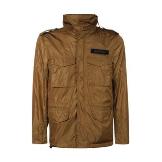 Aspesi Multi-Pocket Nylon Jacke - - Jackets - Herren - Braun - M