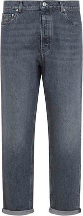 Brunello Cucinelli Straight Leg Jeans - Grau