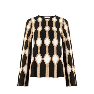 Chlo&eacute; Pull &agrave; motif en laine