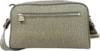 Borbonese Femme, Sacs, Vert, Taille: ONE Size Camera Case Eco Line Small