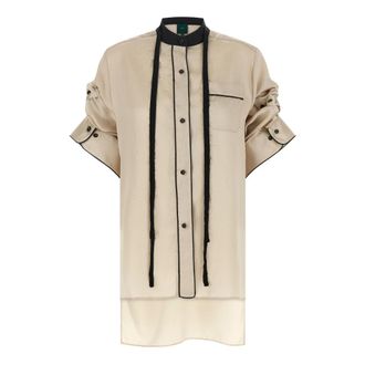 JEJIA Damen, Blusen & Hemden, Beige, MGr&ouml;&szlig;e