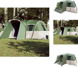vidaXL Vidaxl - Tente familiale tunnel 16 personnes vert imperm&eacute;able - Tente Famille - Tente Tunnel - Tente Camping - Abri Ext&eacute;rieur - &Eacute;quipement Camping