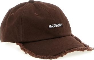 Jacquemus Femme, Accessoires, Brun, Taille: 58 CM La Casquette Artichaut Canvas Cap
