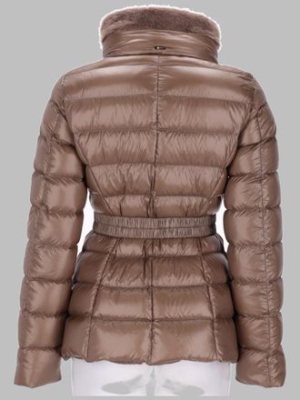 Herno Belted Quilted Down Jacket - Brown