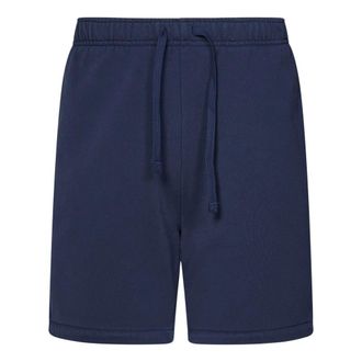 Polo Ralph Lauren Homme, Shorts, Bleu, Taille: XL Shorts en Coton Bleu Loopback Broderie Poney &Eacute;l&eacute;gante