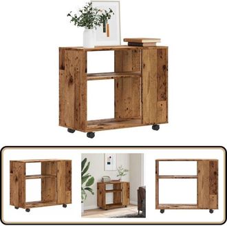 vidaXL Vidaxl - Beistelltisch Altholz-Optik 70x35x55 cm Holzwerkstoff