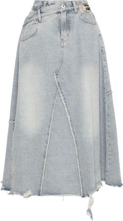 Musium Div. Asymmetrischer Jeansrock - Blau