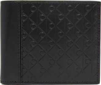 Calvin Klein Geldb&ouml;rse Calvin Klein Refined Emblem Mix Billfold W/ F LV04D1317G Schwarz