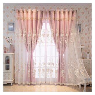 Generic 1 St&uuml;ck Doppelschicht Verdunkelungs, Thermovorhang mit Voile und Metall&ouml;sen, Raumabdunkelung & Isolierung Fensterbehandlung f&uuml;r Schlafzimmer Wohnzimme