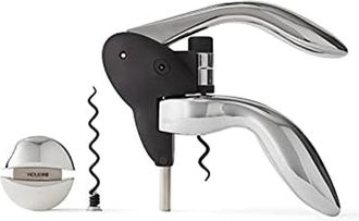 Houdini Korkenzieher Wein&ouml;ffner inkl. Folienschneider und extra Spirale schwarz