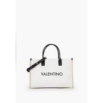 Valentino Handbags Sac Cabas Acantha Noir Femme VBS9U304 Ecru/Nero