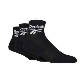 Reebok Chaussettes Cheville Unisexes Core Ankle - Confortables Coton Respirant, Pour Usage Quotidien Sport Loisir Marche Yoga Fitness Lavables en Machine, Lo