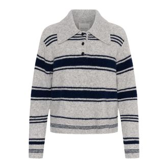 Part Two Rundhals-Strickware - - Knitwear - Damen - Grau - L