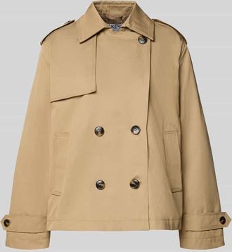 Jake*s Casual Trenchcoat in kurzem Design mit Baumwoll-Anteil