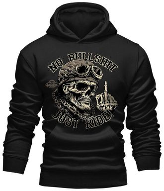 Gasoline Bandit Kapuzensweatshirt Hoodie f&uuml;r Biker Racer Motorradfahrer - Just Ride
