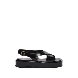 Prada Sandales en cuir