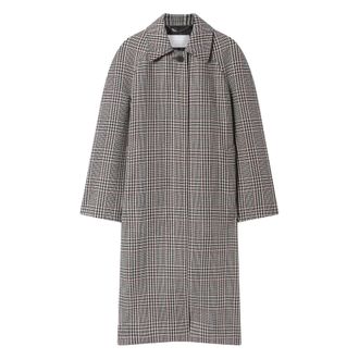 Stella McCartney Karo-Wollmantel mit G&uuml;rtel - - Coats - Damen - Grau - XS