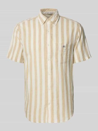 GANT Regular Fit Freizeithemd aus Leinen-Baumwoll-Mix