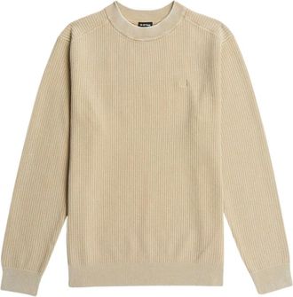 G-Star Homme, Pulls, Beige, Taille: S Pull Washed en Tricot