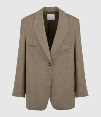 SU Designs Blazer Peak Lapel Sage Green