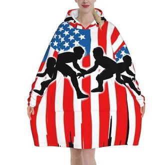 Generic Wsop Sweat &agrave; capuche pour femme et homme Couverture de poker surdimensionn&eacute;e pour adulte doux et chaud