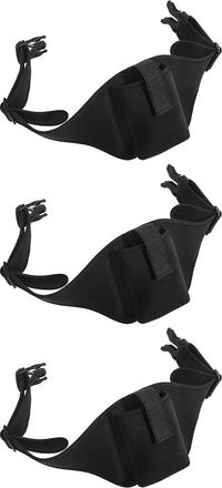 IFUNDOM 3 St&uuml;ck Pack Laufg&uuml;rteltasche Unisex mit Elastischem H&uuml;ftgurt D&uuml;nne Sport Bauchtasche f&uuml;r Joggen Wandern und Fitness Schwarz