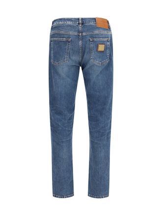 Dolce & Gabbana Mens Straight-Leg Denim Jeans Variante Abbinata Cotton; Elastane