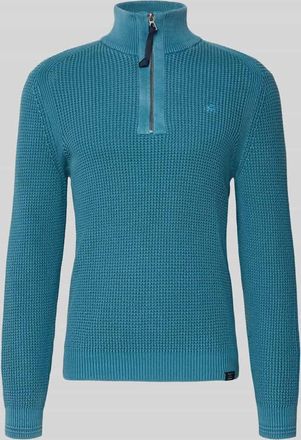 Lerros Slim Fit Troyer in Strick-Optik