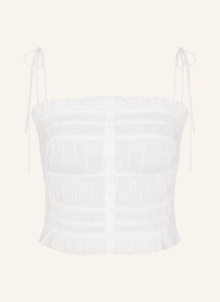 SKIMS Skims Schlaftop Poplin Apparel weiss