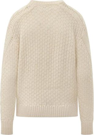 Isabel Marant Cable-Knit Pointelle Sweater - Beige