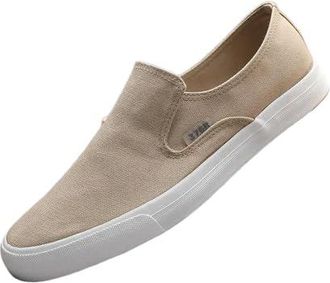 Generic ZBDP Chaussures plates d&eacute;contract&eacute;es respirantes et confortables en toile 4 couleurs, kaki, 42 1/3 EU