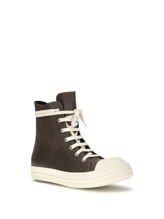 Rick Owens Mens Tower Sneaks Leather Sneakers 3911