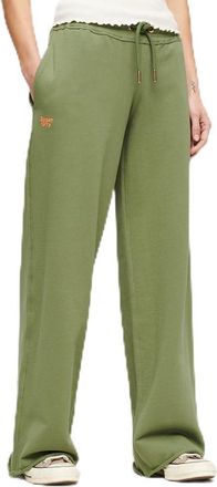 Superdry Damen Essential Logo Straight Jogger Hose, Olive Khaki, 40