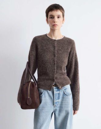 & Other Stories Gilet boutonn&eacute; en alpaga et laine - Marron moka-Brown