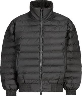 Rains Matelassée Jacke aufrecht - schwarz