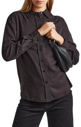 Pepe Jeans London Damen Anette Shirt, Black (Black), L