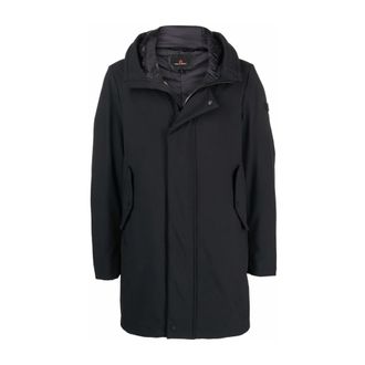 Peuterey Logo Patch Mantel - - Coats - Herren - Schwarzk - 2XL