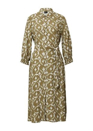 s.Oliver Midikleid Kleid Langes Viskosekleid mit All-over-Print und Bindeg&uuml;rtel