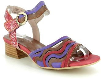 Laura Vita Damen FLCORAO 04 Peeptoe Sandalen, Rot (Rouge Rouge)